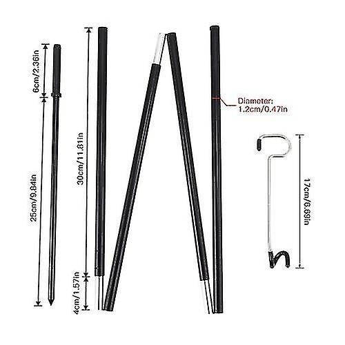 Camping lights lanterns portable folding lamp pole light outdoor ...