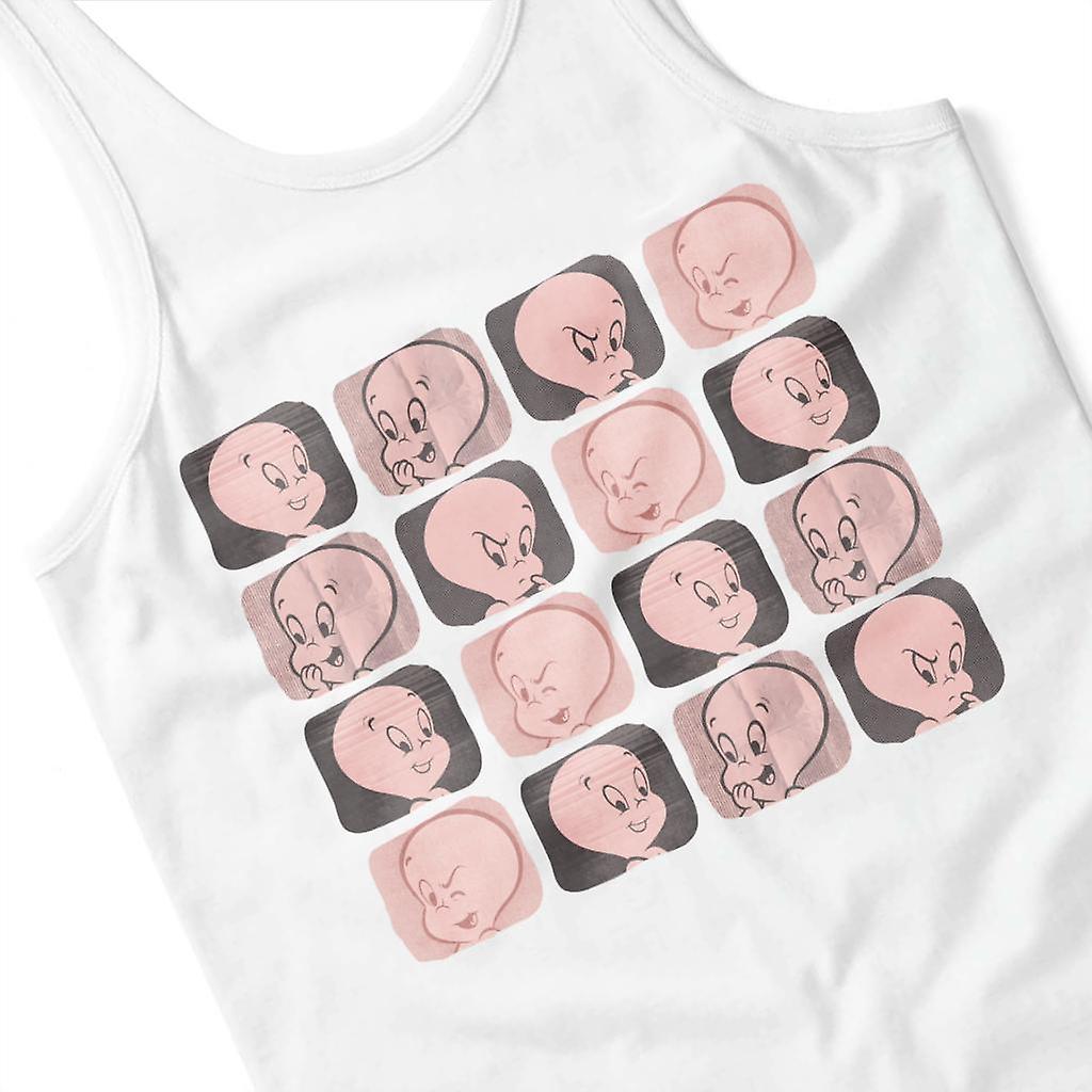 Casper The Friendly Ghost Facial Expressions Pattern Women's Vest ...