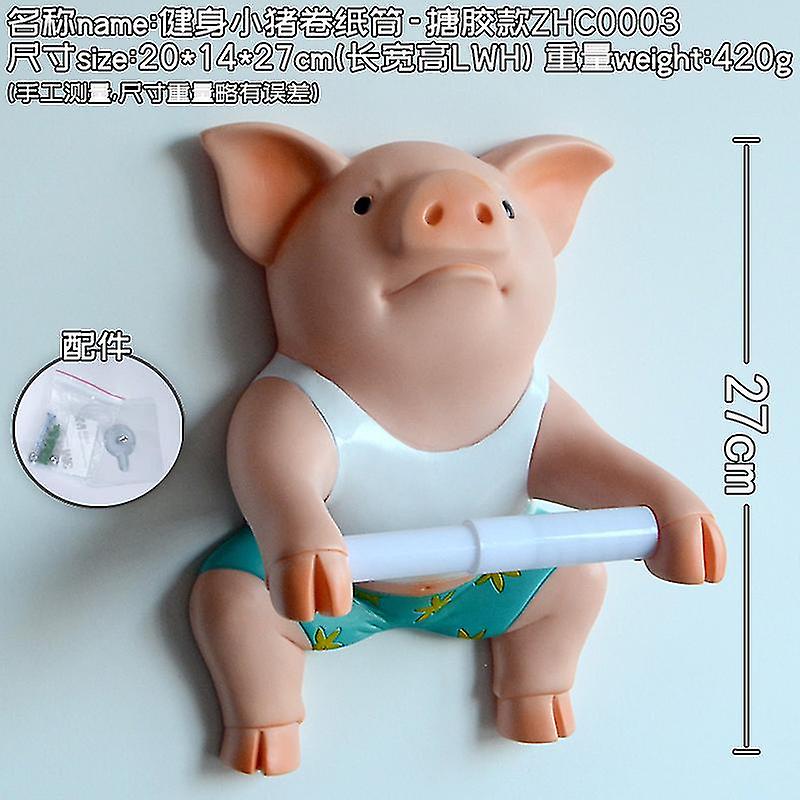 Pvc Pig Style Toilet Paper Holder Punch-free Hand Tissue Box Household ...
