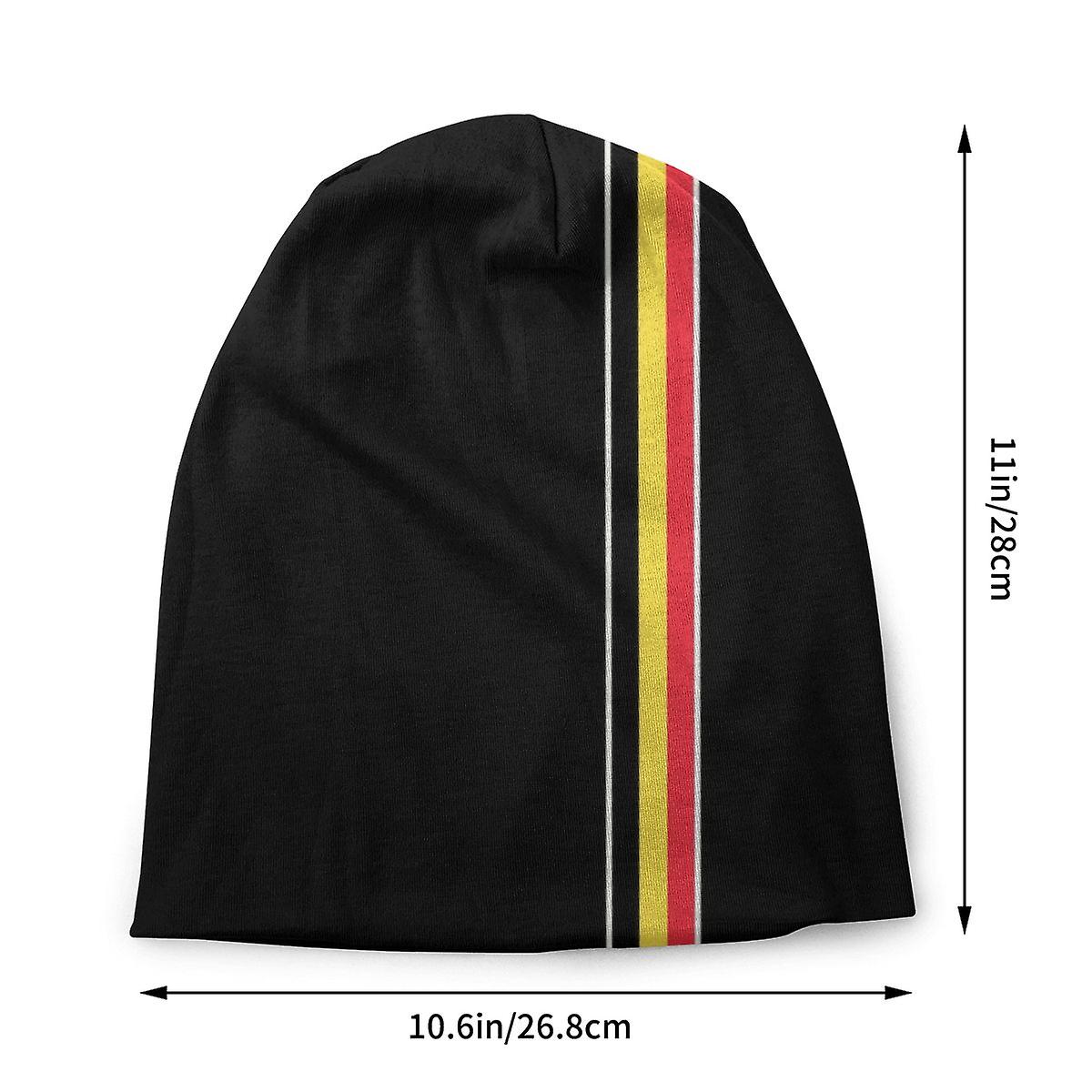 Belgian Flag Minimalist Beanies Caps Men Women Unisex Winter Warm ...