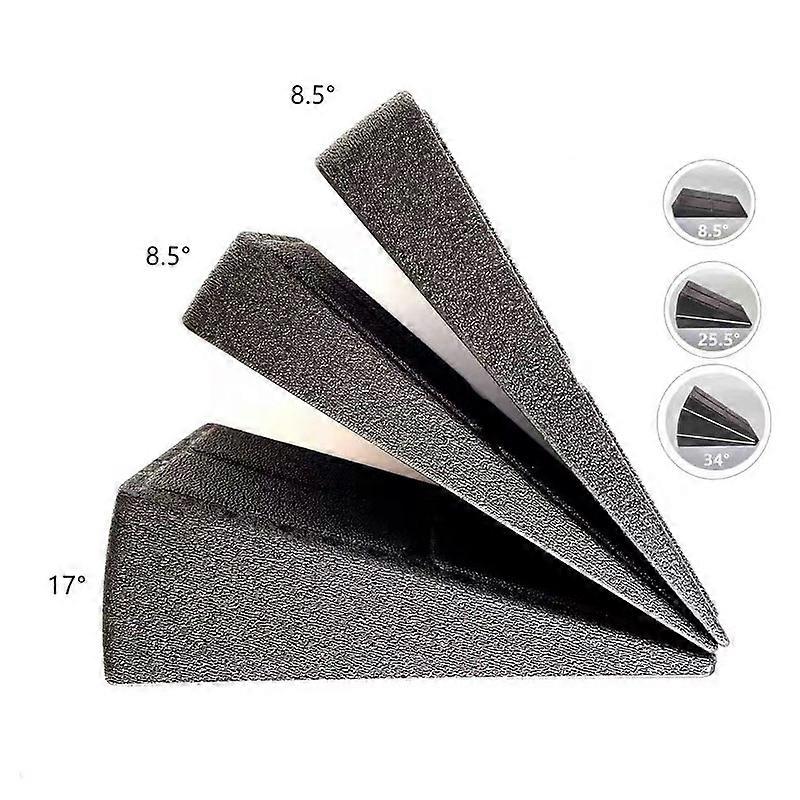 1 Set Squat Wedge Block Adjustable Non-slip Squat Ramp Deadlift Wedge ...
