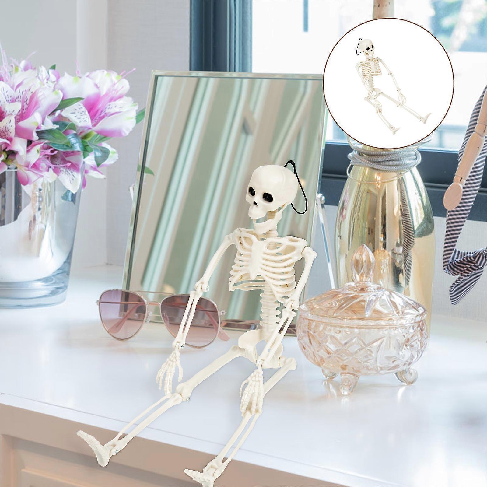 Plastic Skeleton Haunted House Skeleton Movable Skeleton Halloween ...