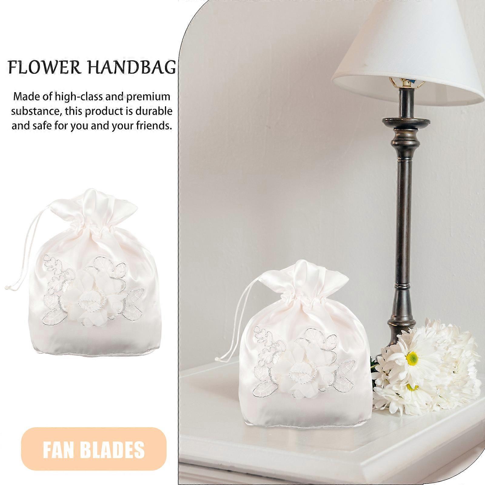Satin Bride Handbag Wedding Gift Bag Drawstring Favor Bag Bridesmaid ...