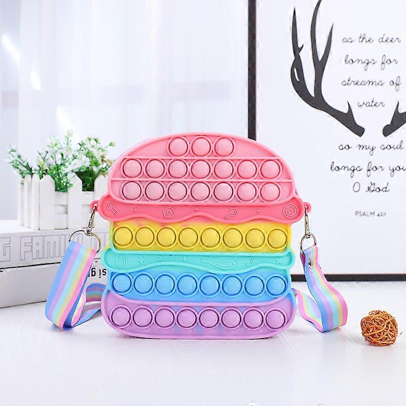 Pop Bag Push It Purse Toys for Girls, Crossbody Bag for Kid School ...