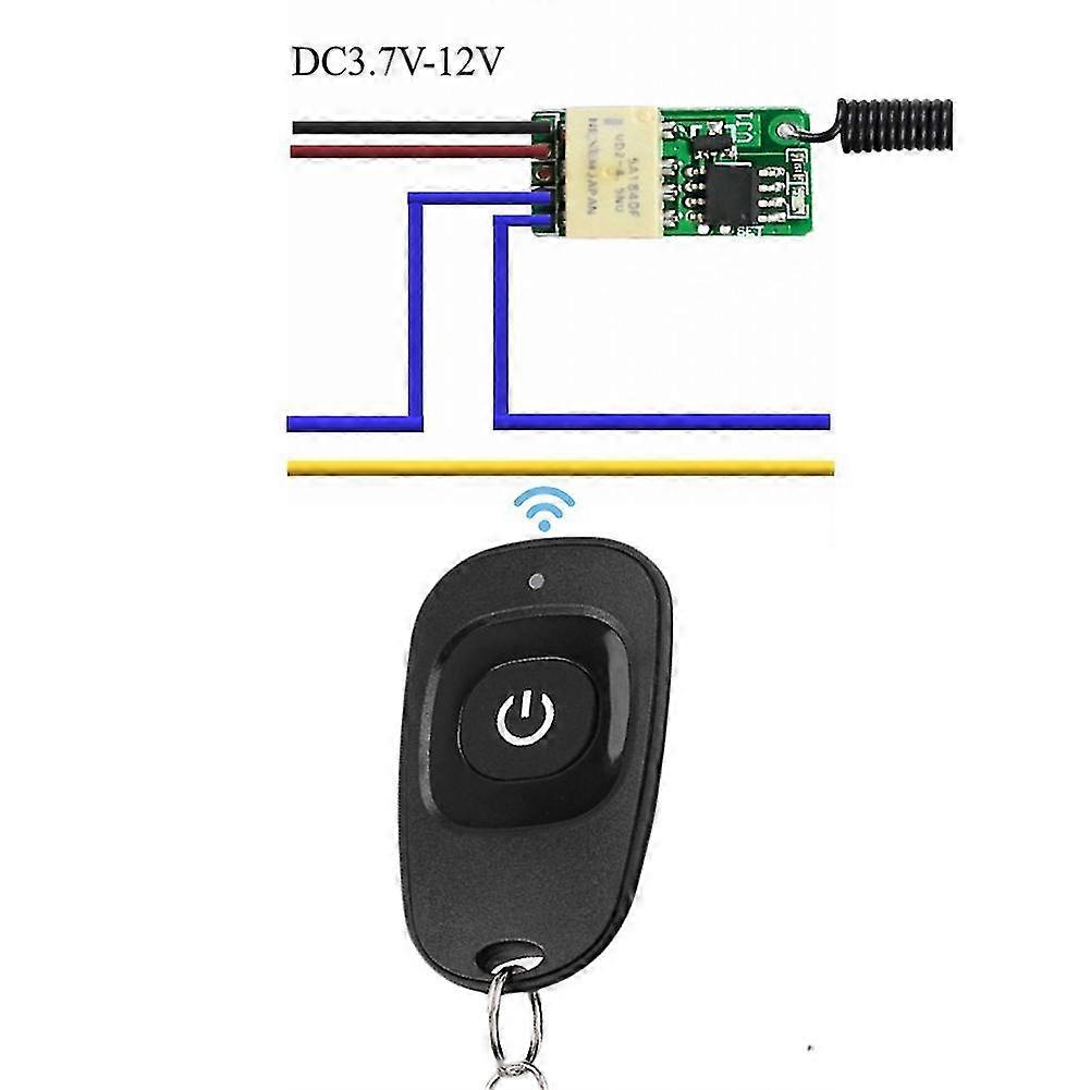 Button Saving Mini Relay Contact Rf Wireless Switches Dc3.7v-12v 433mhz ...