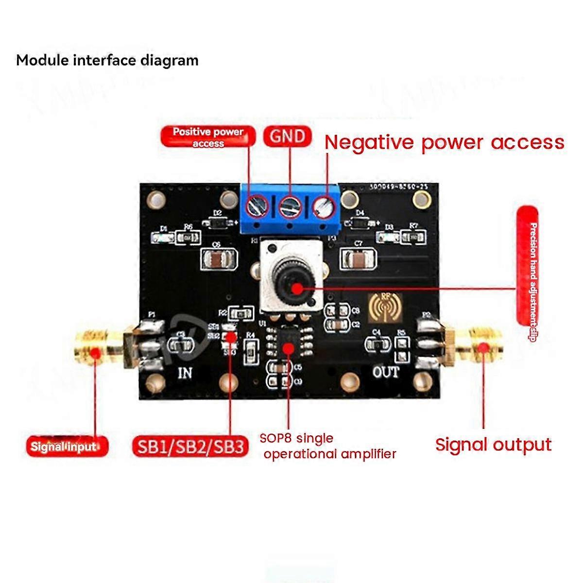 OPA627 OpAmp 모듈(OPA627 Precision Operational Amplifier Module)