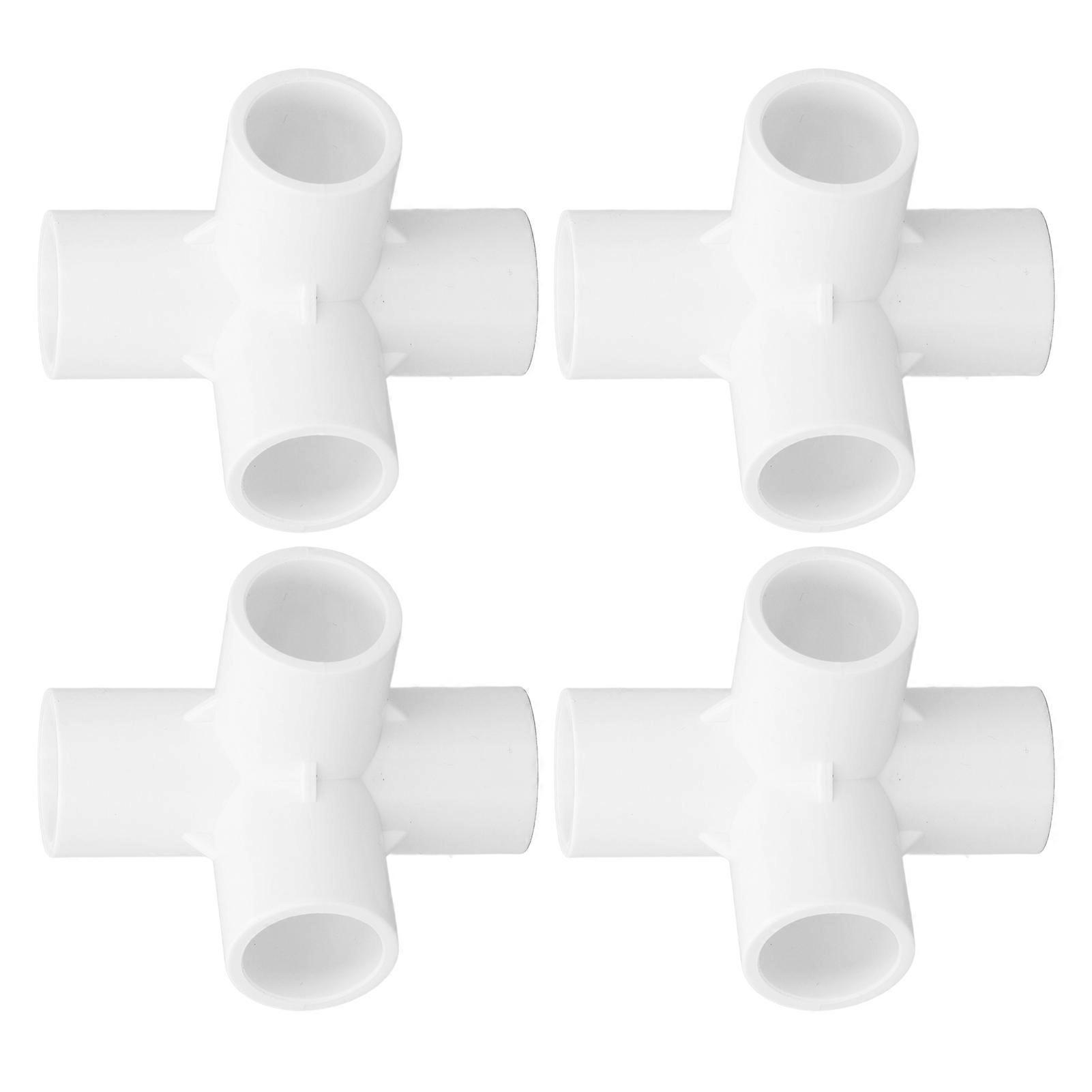 10Pcs 4 Way PVC Fitting Elbow Pipe Connector 25mm Outlet Set Kit for ...