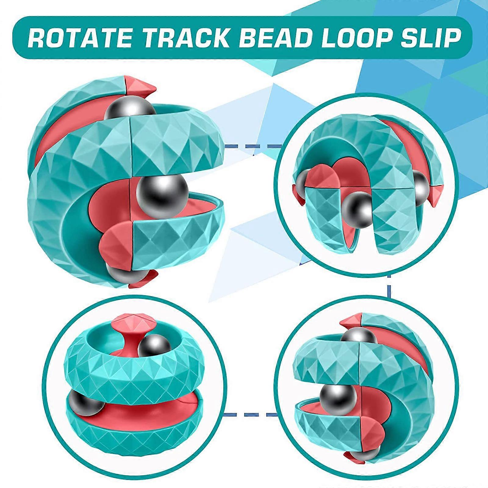 Track Pinball Finger Spinner Orbit Ball Toy Creative Fidget Cube Top ...