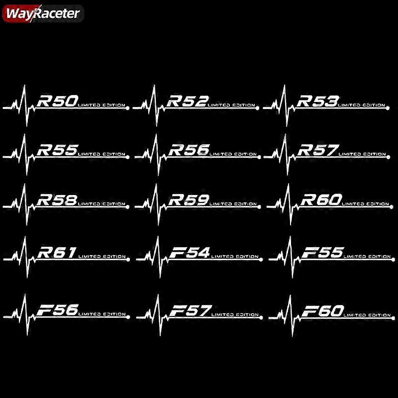 Car Interior Reflective Vinyl Car Window Sticker Body Decal For MINI ...