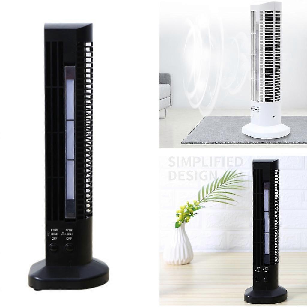 Portable Tower Table Fan Bladeless Standing Fan Air Cooler With LED ...