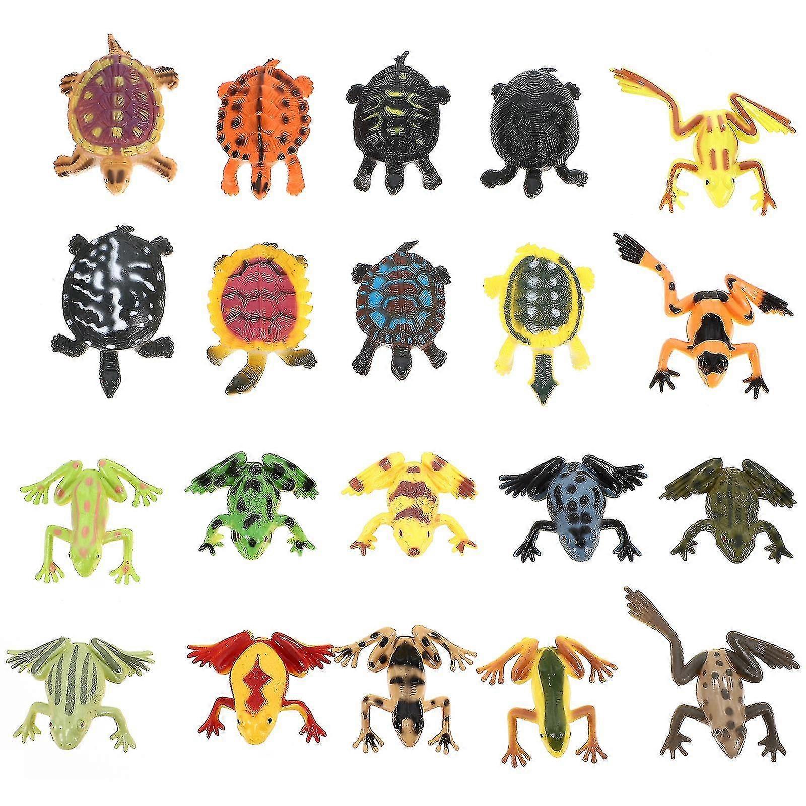 20 Pcs Children Toys Mini Sea Creatures Toy Frogs Figurines Kids Frog ...