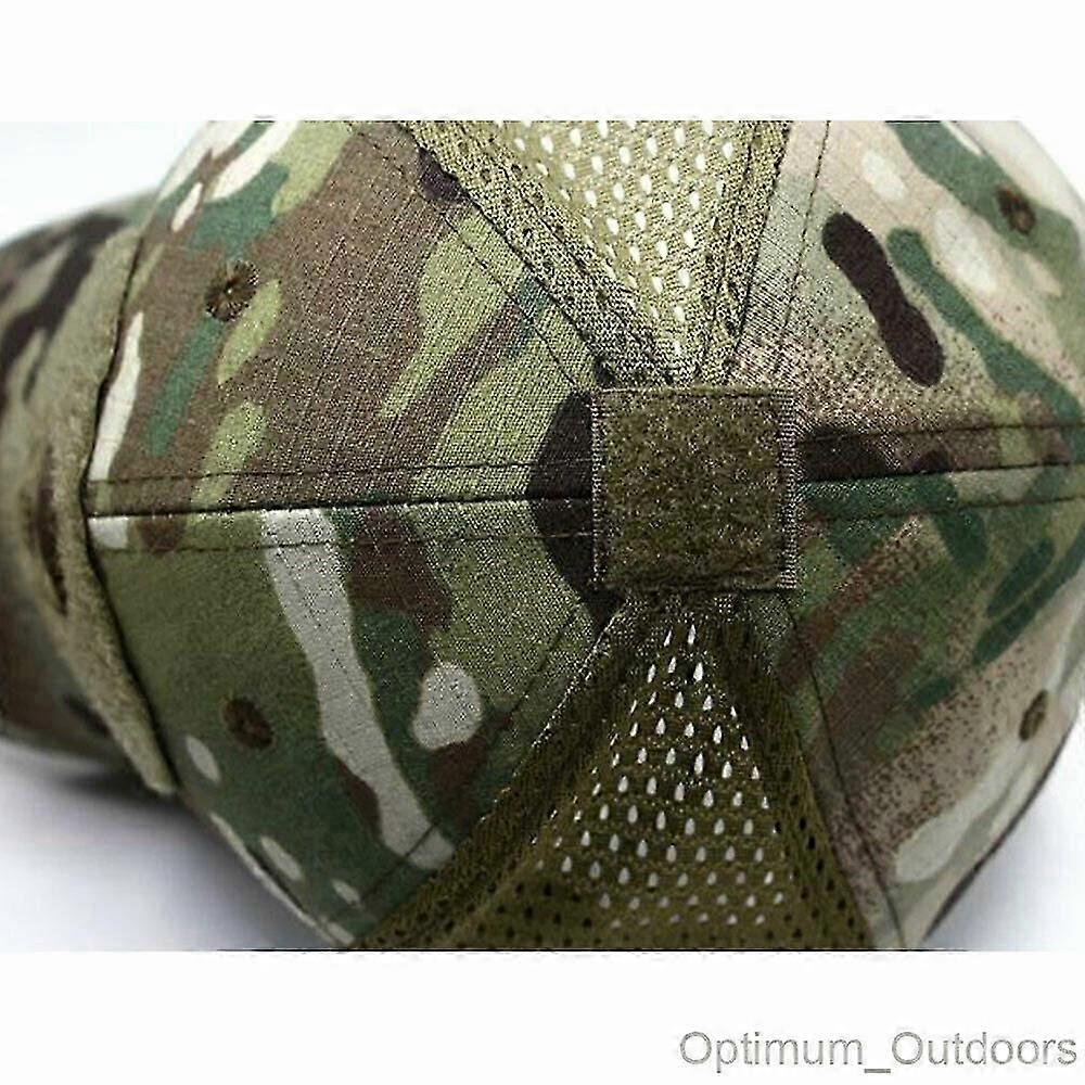 Punisher Mesh Back Baseball Cap Operators Hat Airsoft Army Camouflage ...