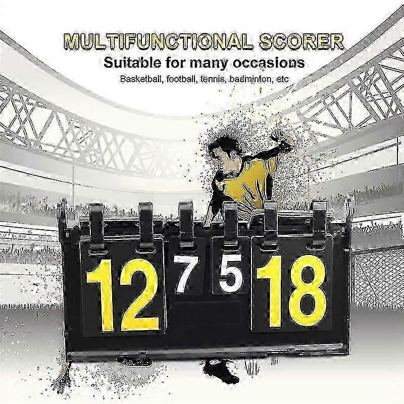 Waterproof 4-Digit Scoreboard for European Sports: Basketball, Football ...
