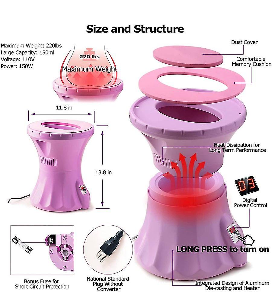 Herbal Steam Spa Seat Bath Steamer Massager For Vaginal Care And Post ...