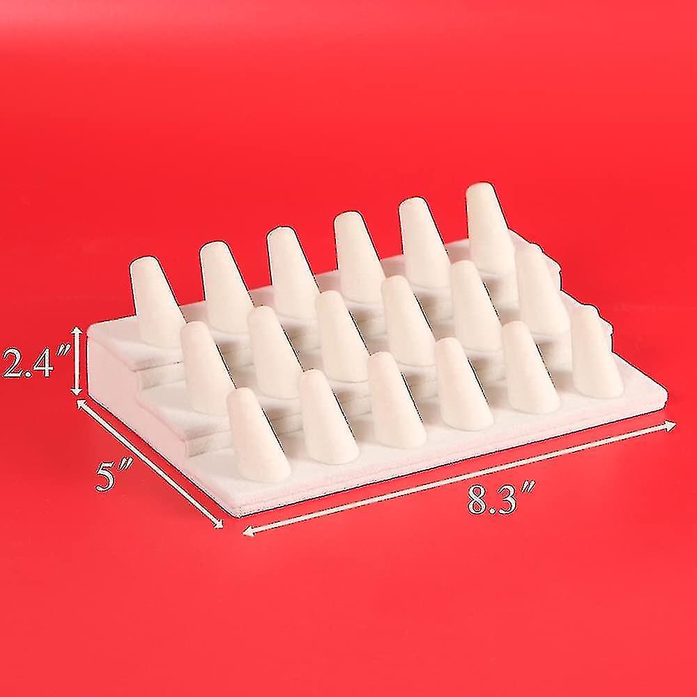 Ring Rack, 18-finger Ring Display Rack, Black Velvet Ring Rack, Used ...