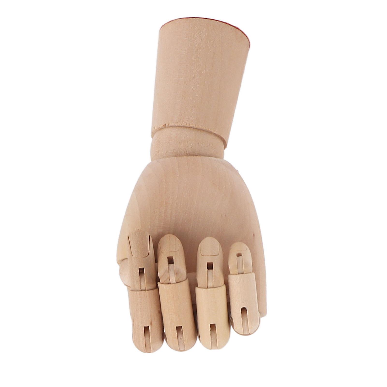 Flexible Wooden Hand Model Moveable Wooden Artists Manikin Hand Figure ...