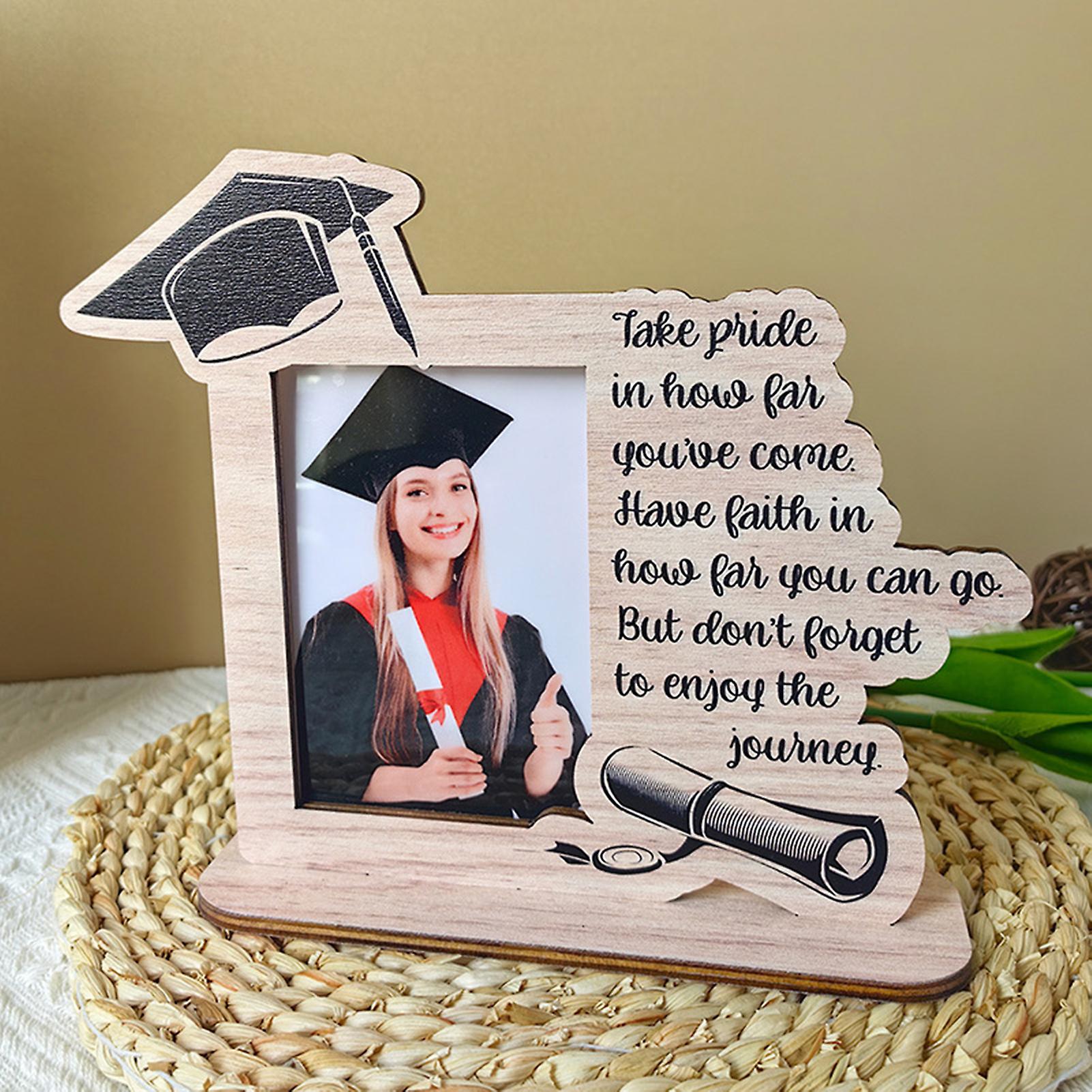 1 Set Picture Frame Graduation Picture Display Frame DIY Wooden Photo ...
