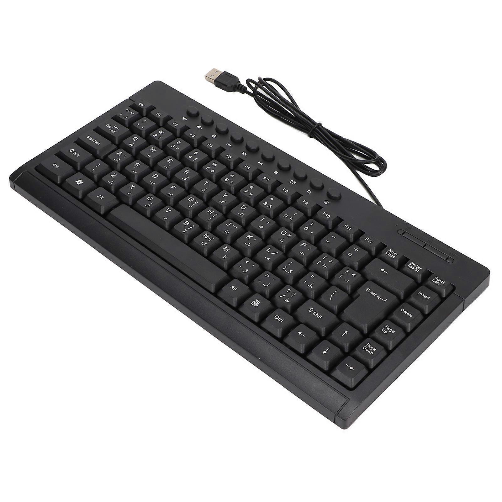 Mini Keyboard Home Office Desktop Computer Laptop 95 Keys Black Mini ...