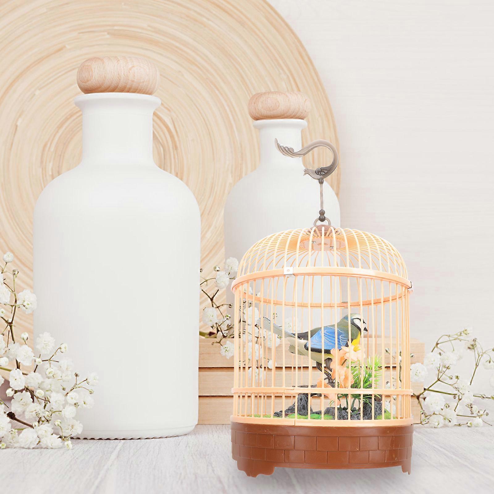 Electric Acoustic Interactive Bird Cage Toy Voice-activated Bird Cage ...