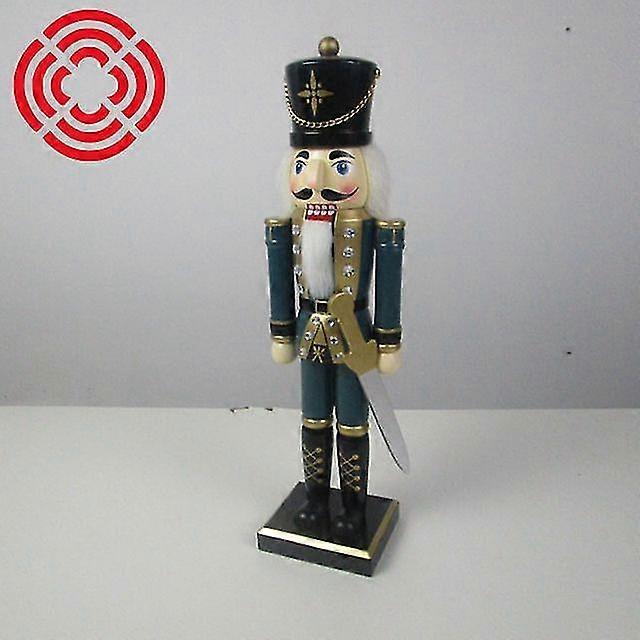 30cm Large Nutcracker Soldiers Music Box Wooden Nutcracker Figurines ...