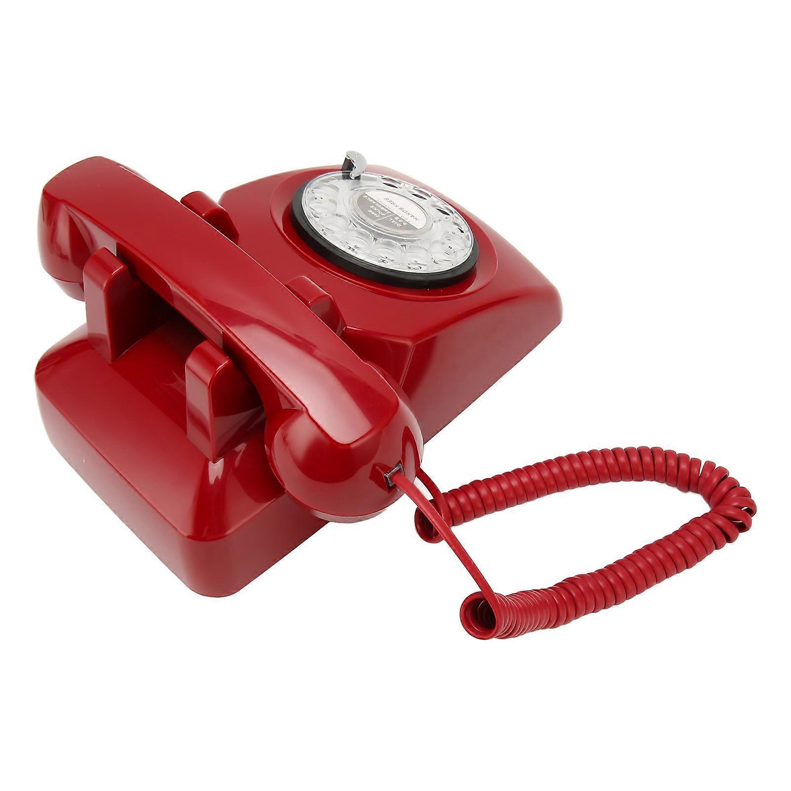Retro Rotating Phone Old Fashioned Vintage Landline Phone with ...