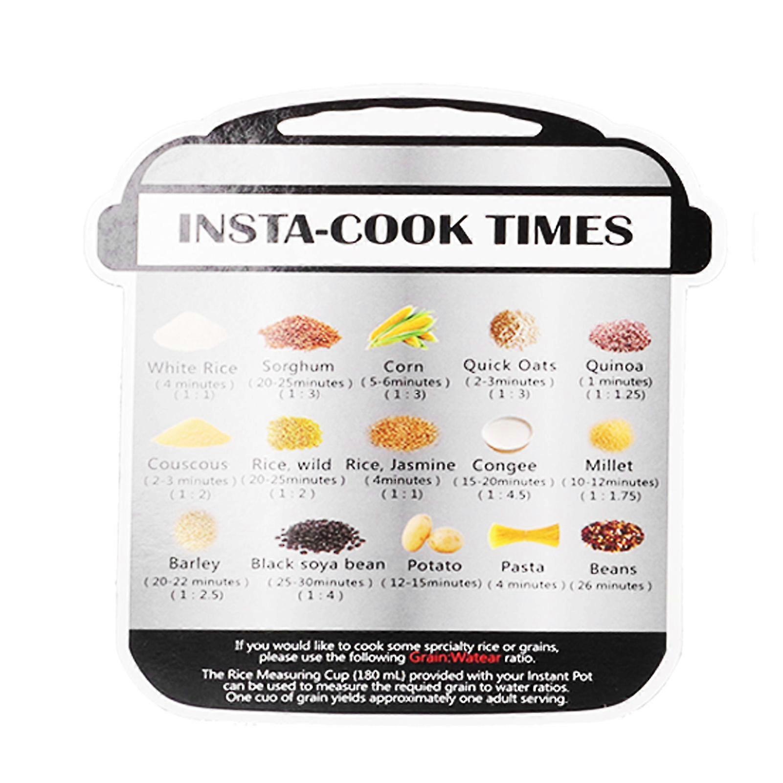Conversion Chart Cooking-Time Magnet, 3Pcs Cook Times Cheat-Sheet ...