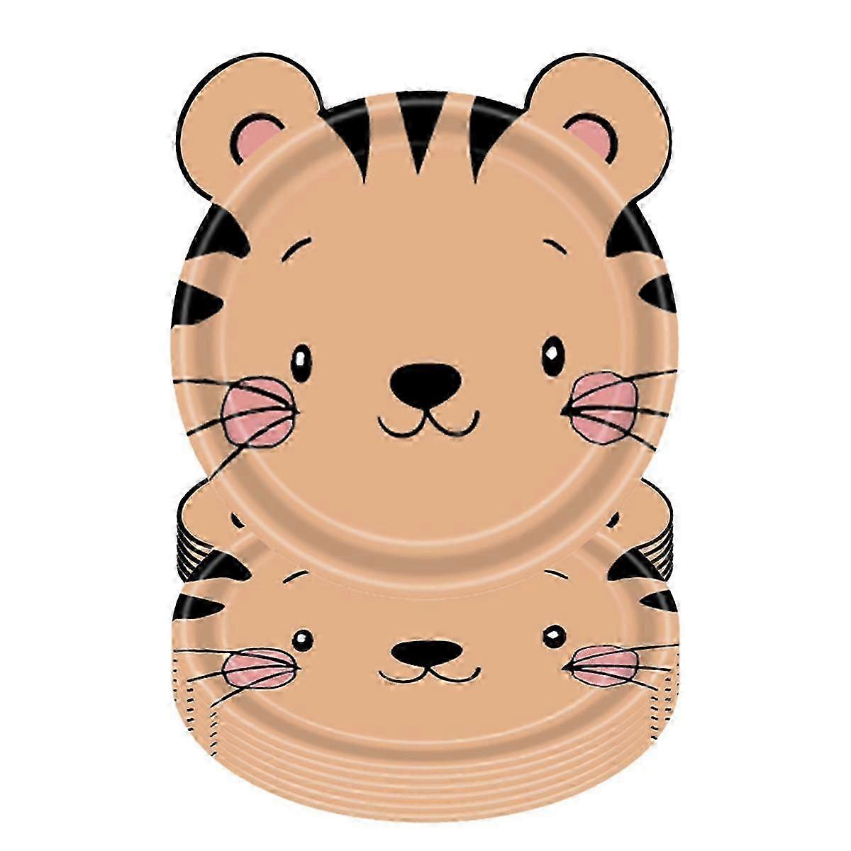 Jungle Animal Theme Paper Plate Animal Disposable Plates Cutlery Set ...