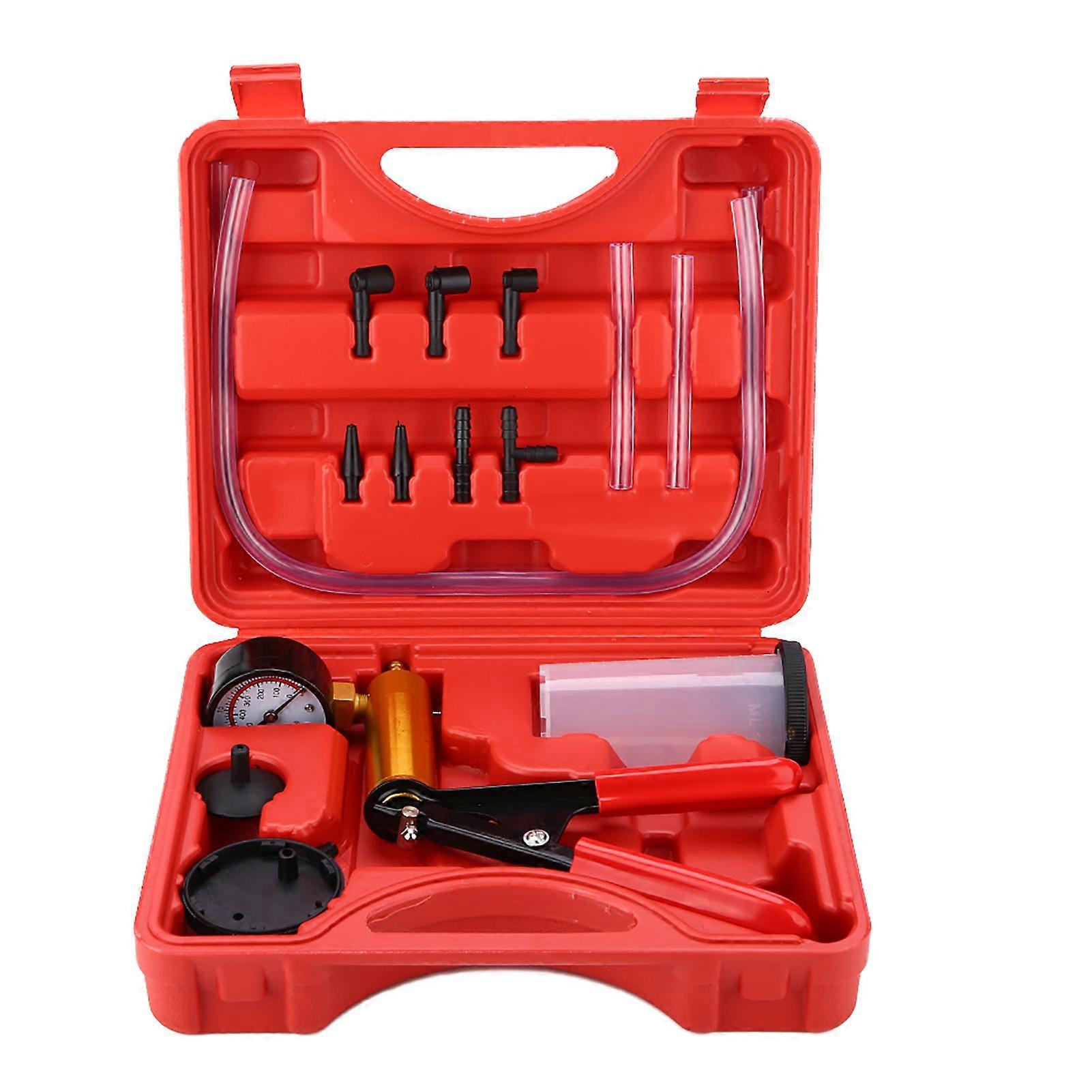 Brake Bleeder Vacuum Pump Vacuum Tester Brake Bleeding Tool Kit for Car ...
