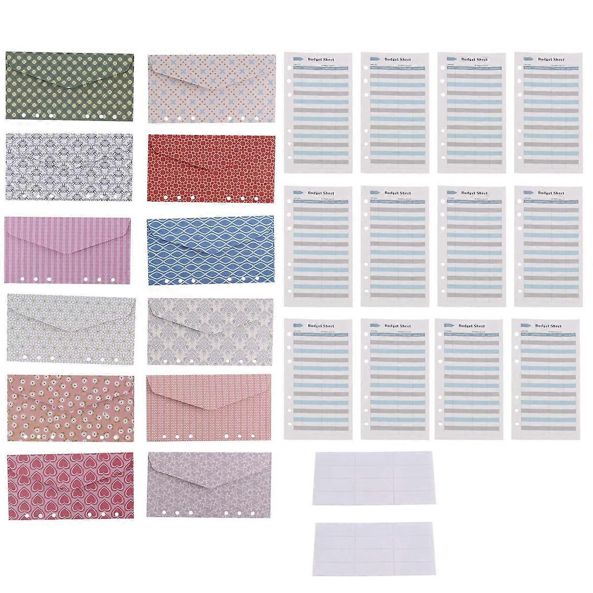 Cash Budget Envelopes for Cash System,12 Pcs Money Envelopes for Cash ...