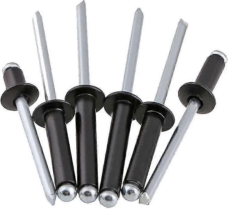 120 Pieces Black Rivet Pop Rivet Aluminum Blind Rivets Aluminum Flange ...