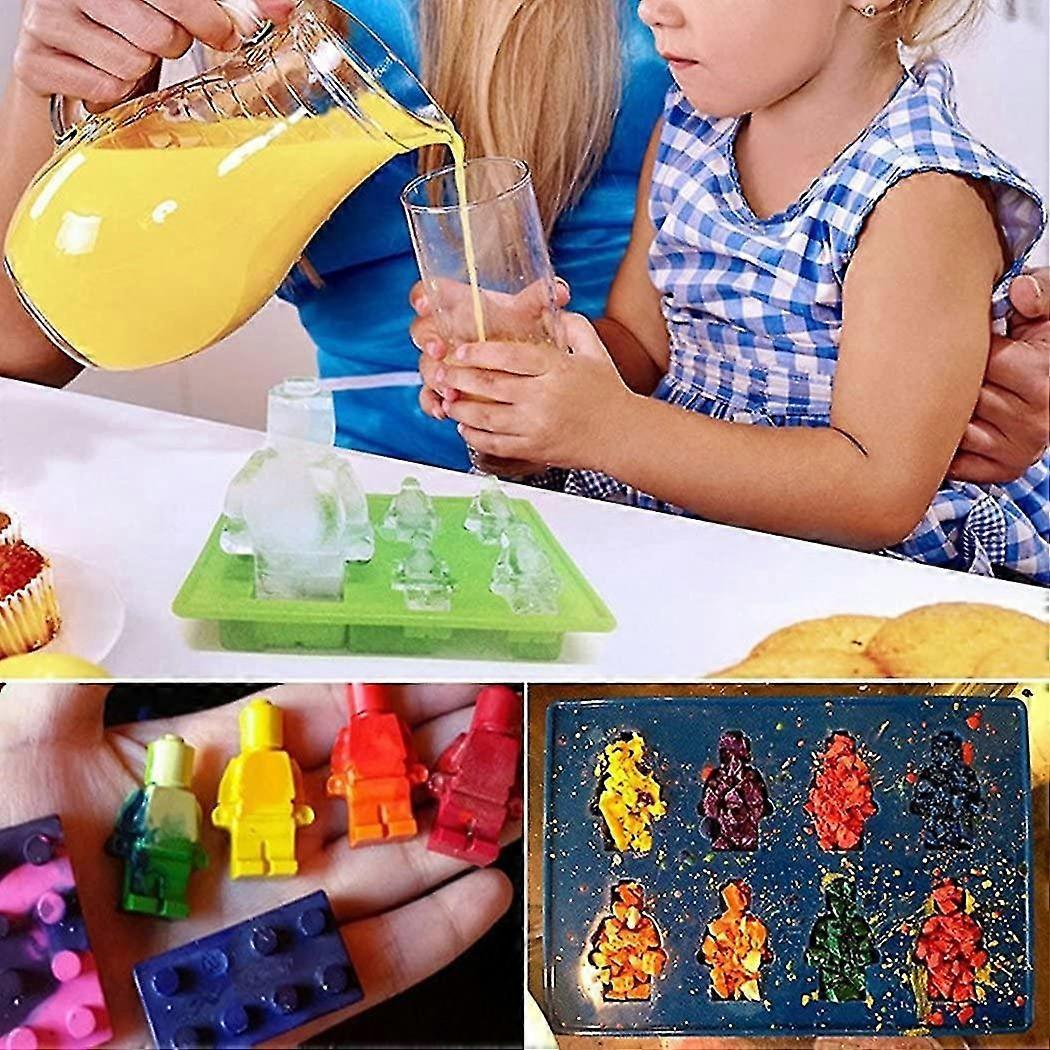 Bricks Mold,silicone Molds Set For Building Blocks And Robots Birthday ...