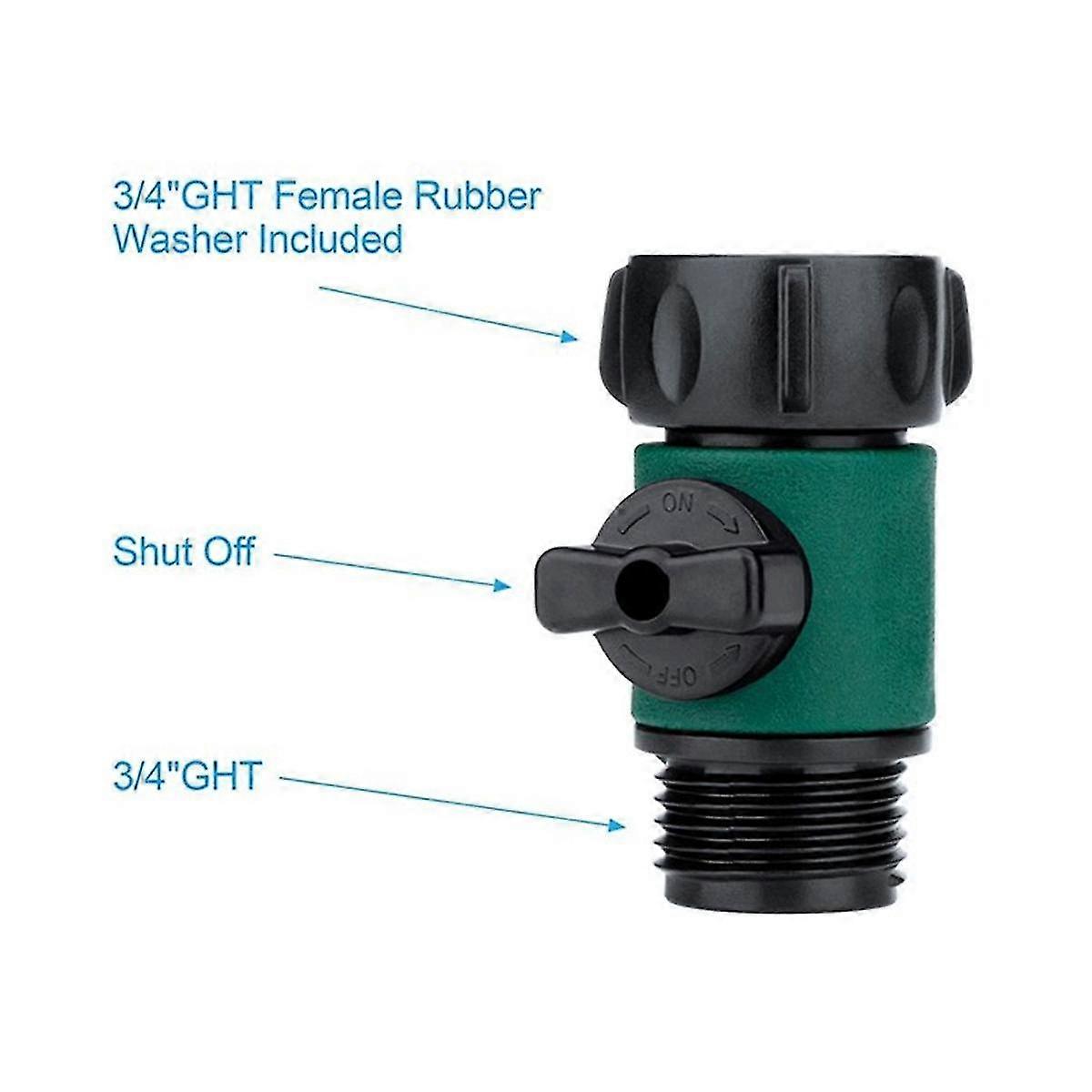 Plastic Water Pipe Shutoff Valve Garden Hose Connection Valve Plastic ...