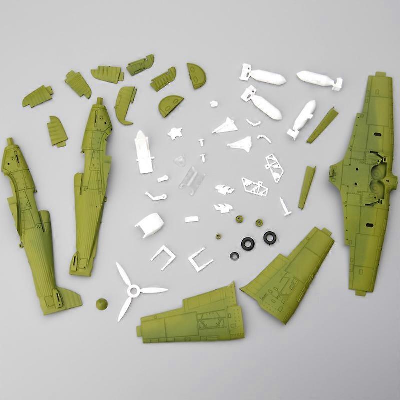 JWL-22cm 4D Diy Toys Fighter Assemble Blocks Building Model Airplane ...