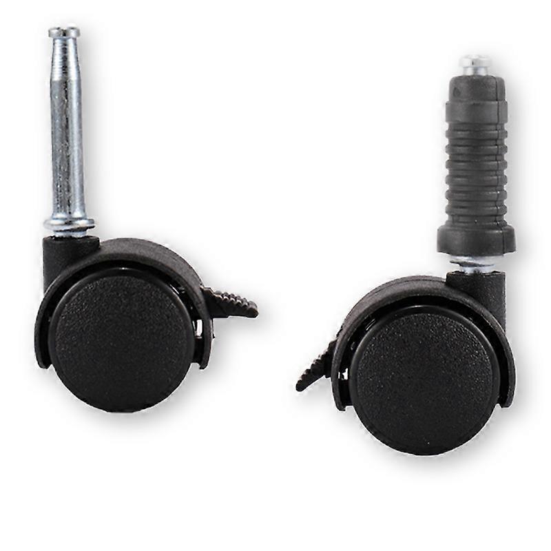 4PCS Swivel Furniture Casters Office Chair Baby Crib Sofa Brake Plastic ...