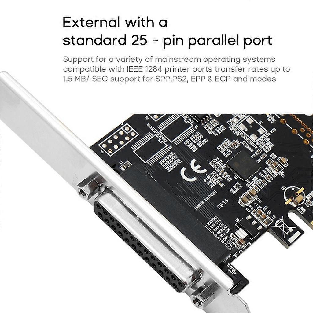 1-Port Parallel PCIe Card PCI Express to Parallel DB25 Adapter Card Controller | Fruugo UK