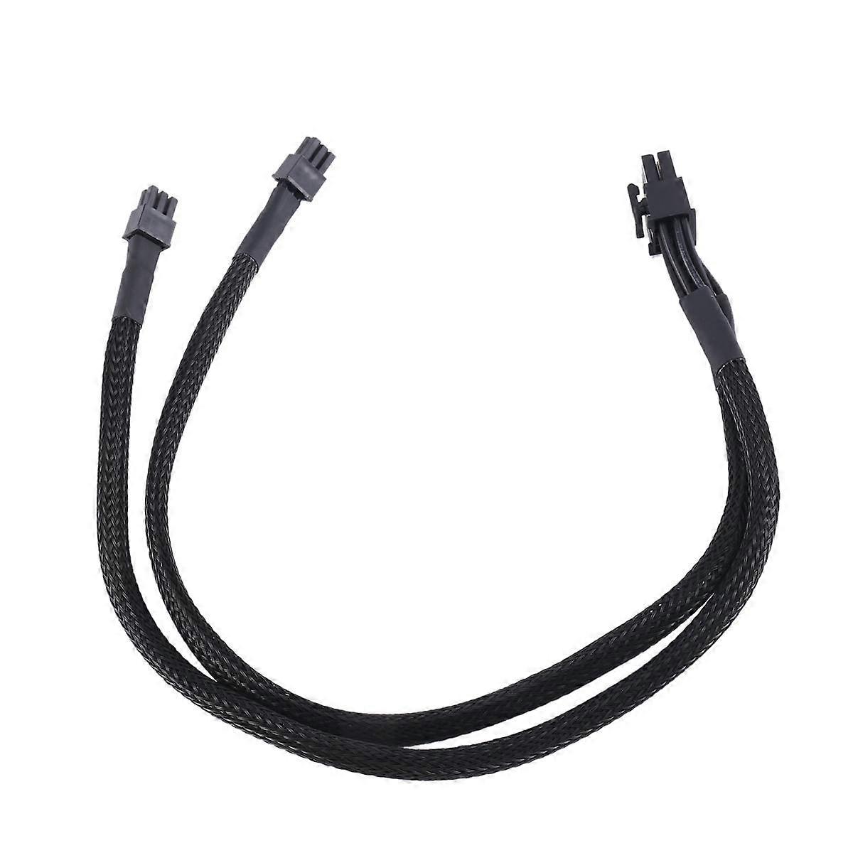 Dual Mini 6 Pin to 8 Pin PCI Express Video Card Power Adapter Sleeved ...