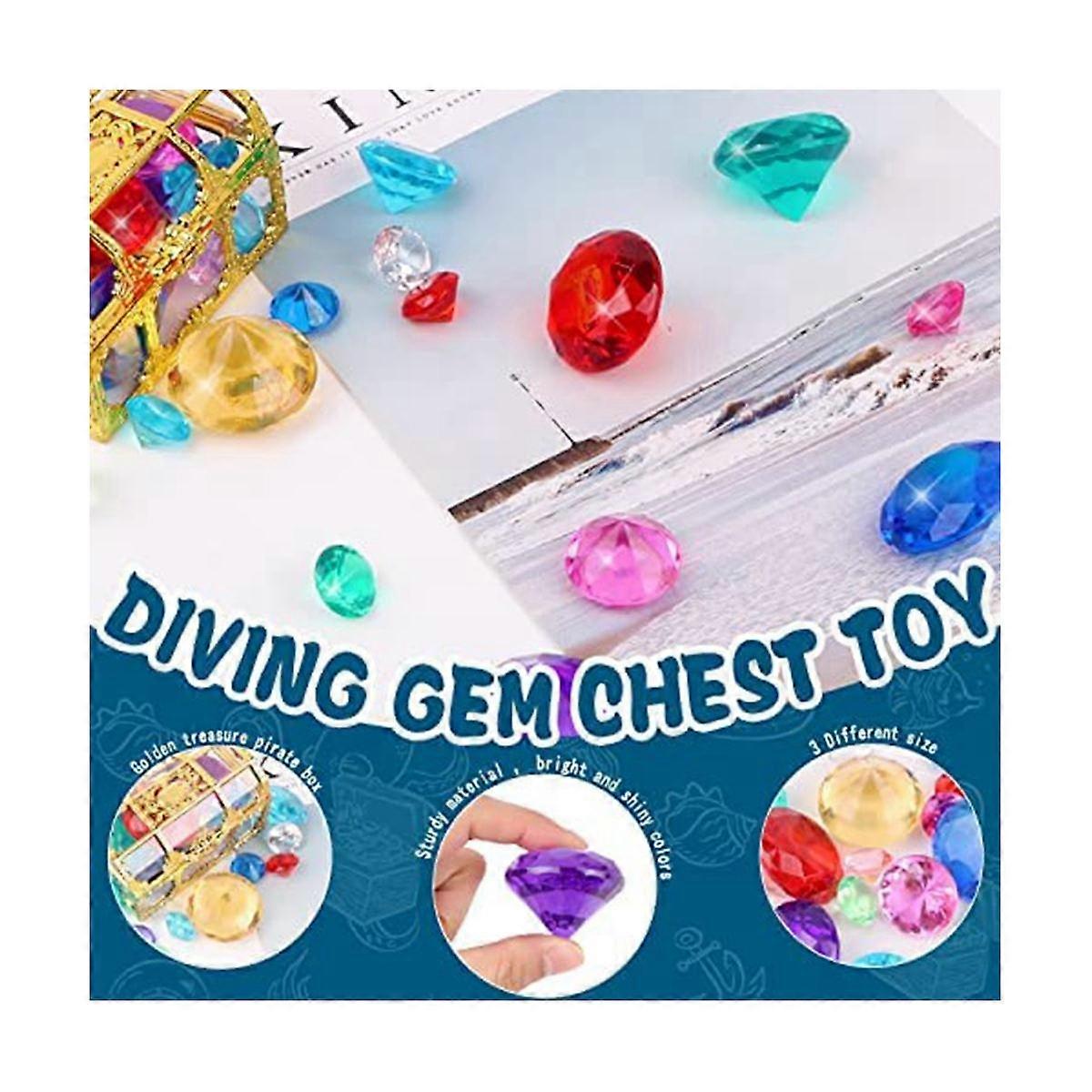 12Pcs Diving Gem Pool Toys Include Colorful Diamonds Set Dive Toy ...