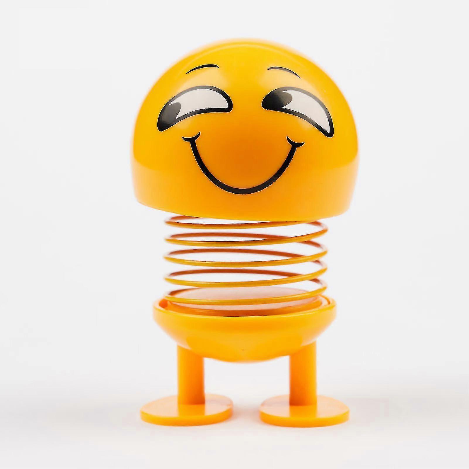 Emoji Springs Bobble Head Dolls - Cute and Funny Smiley Face Bounce ...