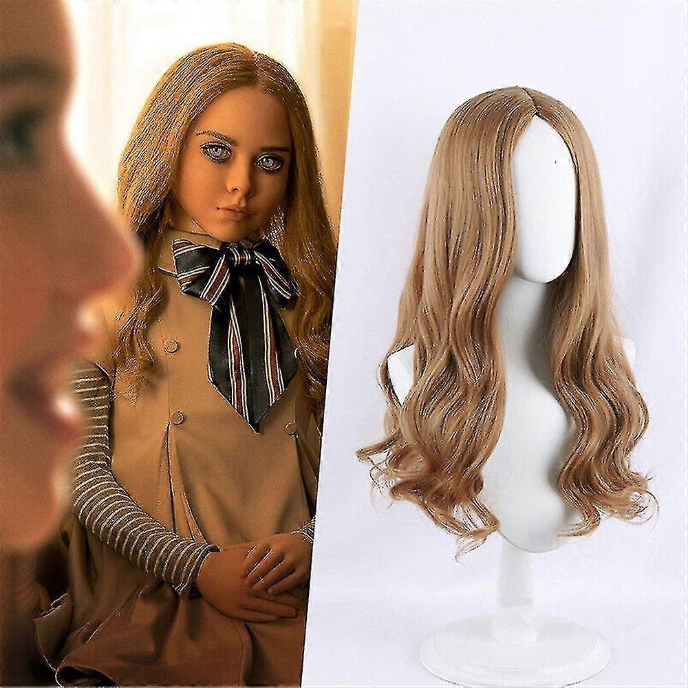 M3gan Cosplay Wig Ai Doll Robots Megan Long Wavy Curly Hair Wigs ...