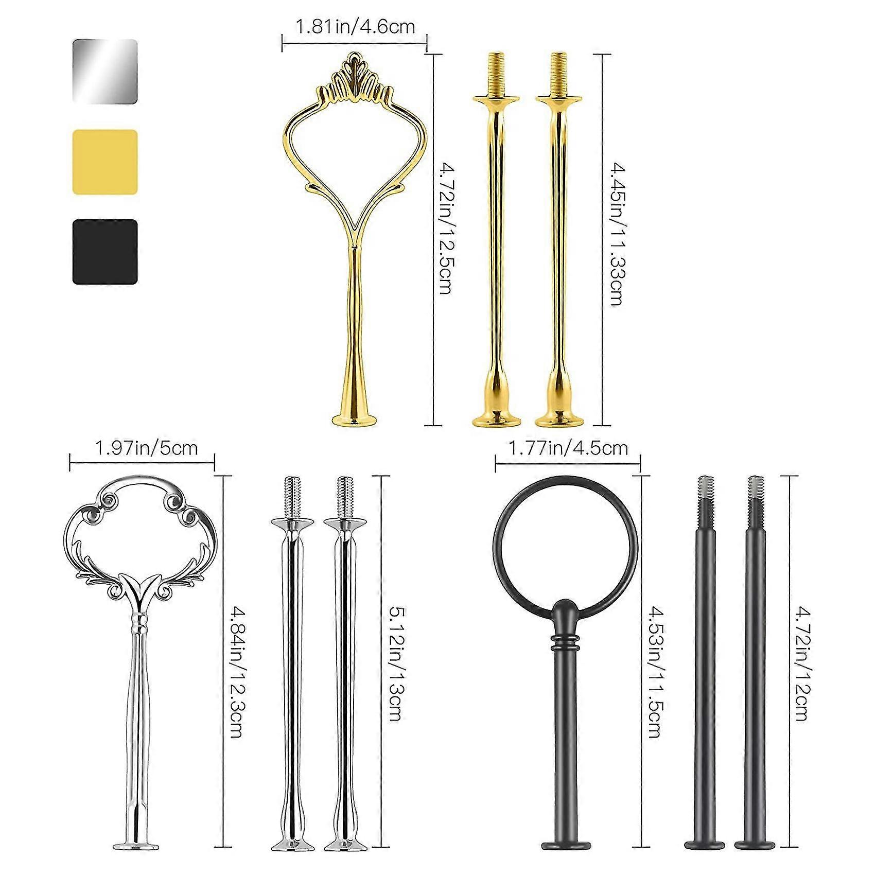 9 Set Cake Stand Hardware Kit Tiered Tray Hardware Fittings for Cake ...