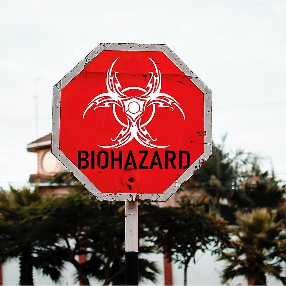 Biohazard Symbol Painting Stencil 11.8x11.8inch Reusable Symbol Theme ...
