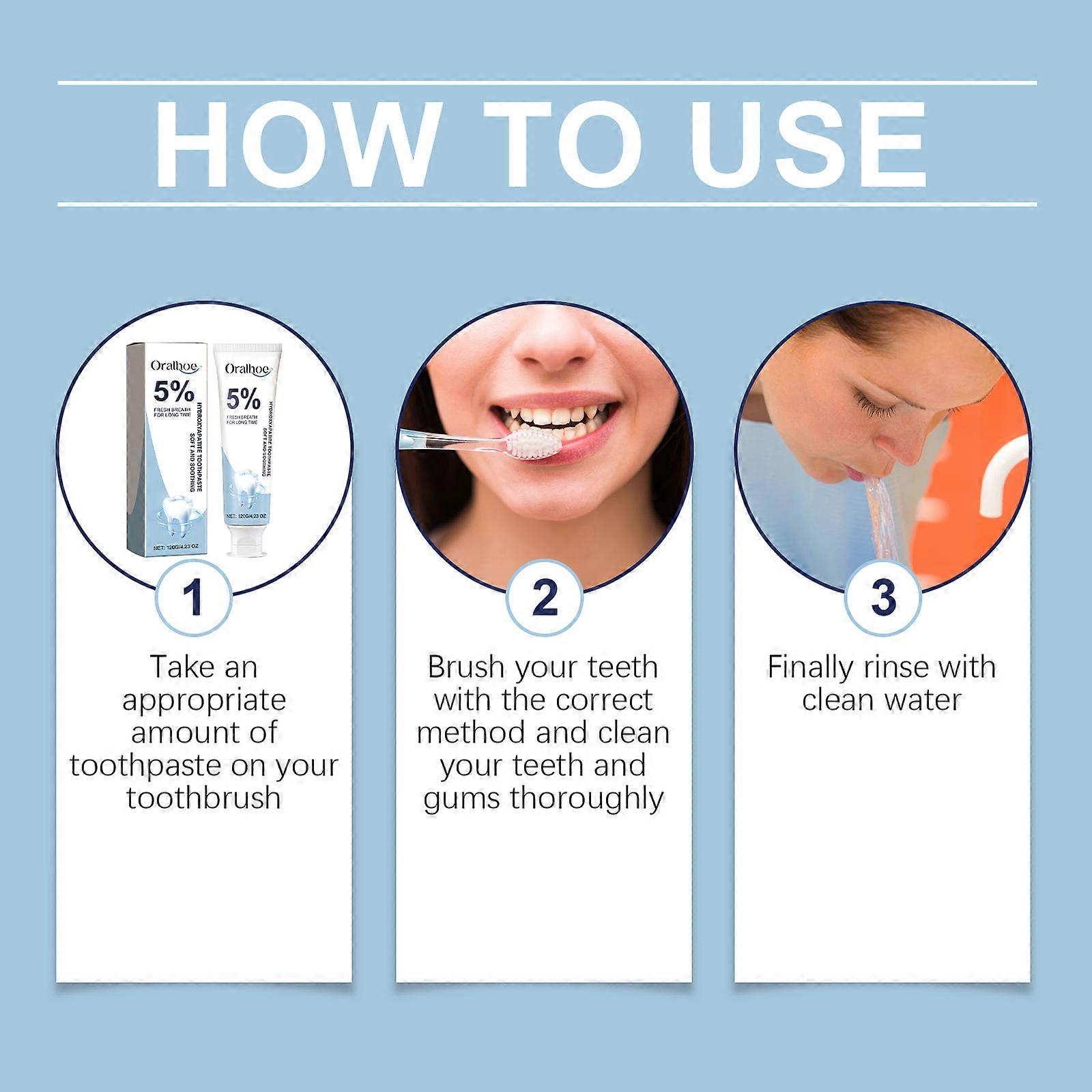 Repair Toothpaste Gently Cleans Teeth Repair Dental Hygiene Care ...
