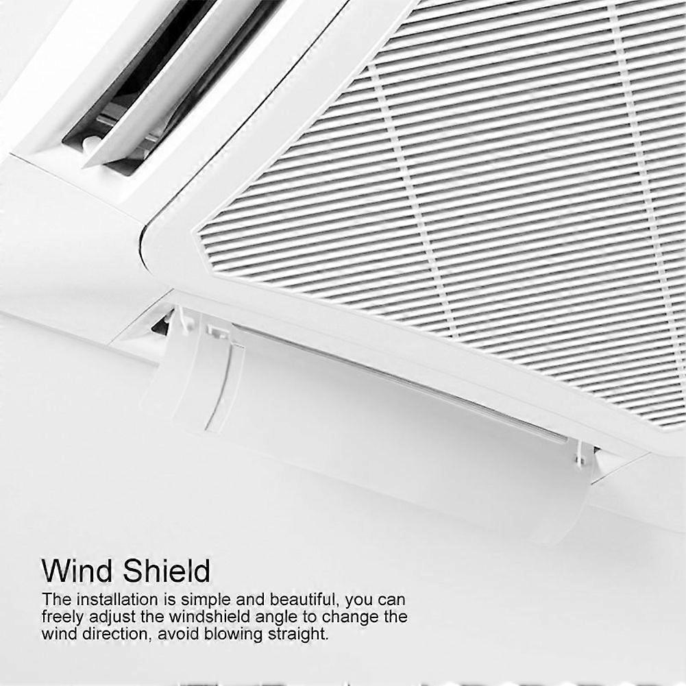 Air Conditioner Deflector Retractable Anti Direct Blowing Cold Shield Deflector Baffle White ...
