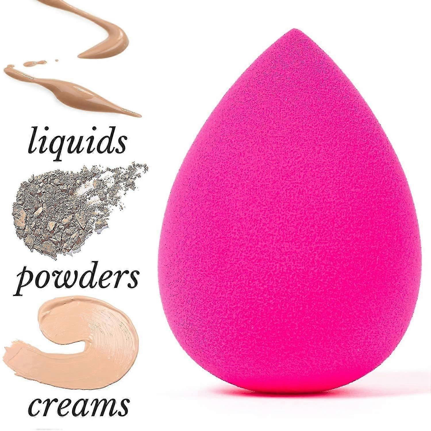 Beauty Makeup Sponge - Pink Egg Foundation Makeup Blender Sponge, Makeup Applicator, Cosmetic ...