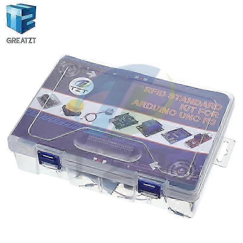NEWEST RFID Starter Kit For Arduino Uno R3 - Uno R3 Breadboard and holder Step Motor / Servo ...