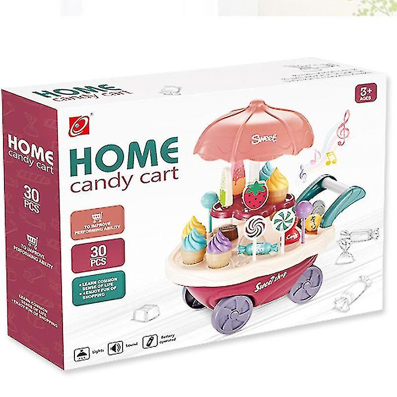 Children's Toy Spinning Ice Cream And Candy Cart pretend Game | Fruugo UK