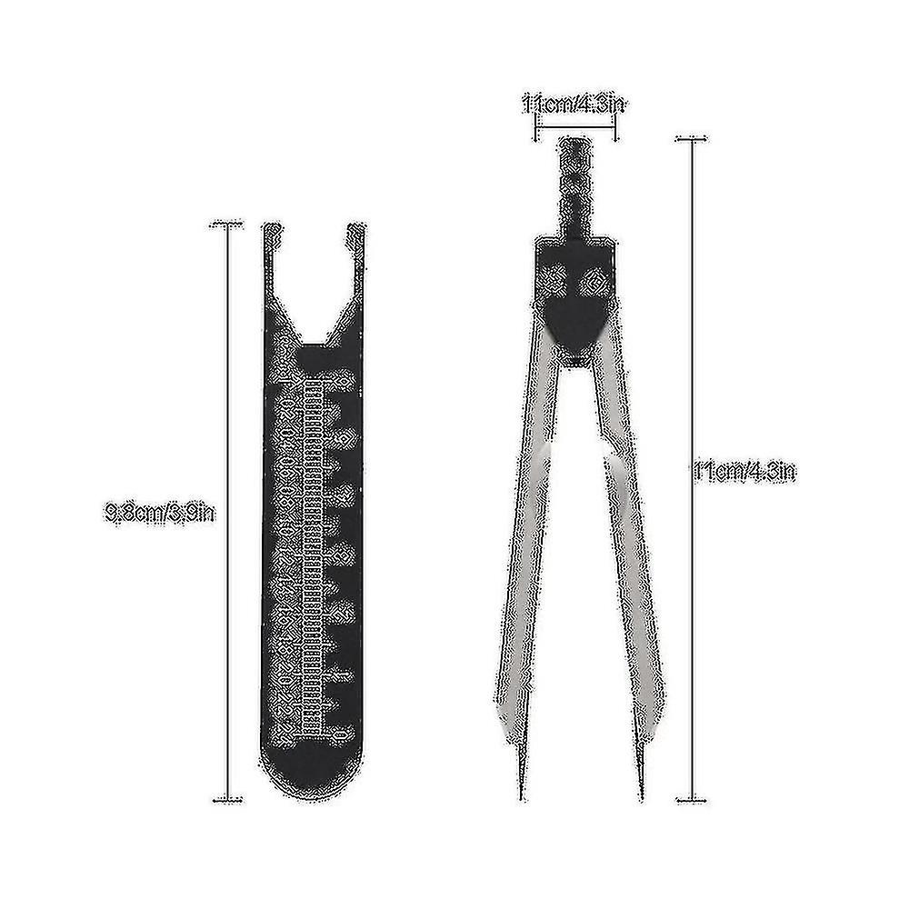 3pcs Ekg Ecg Caliper Ecg Scaler Ecg Caliper With Nursing Ruler, Durable ...