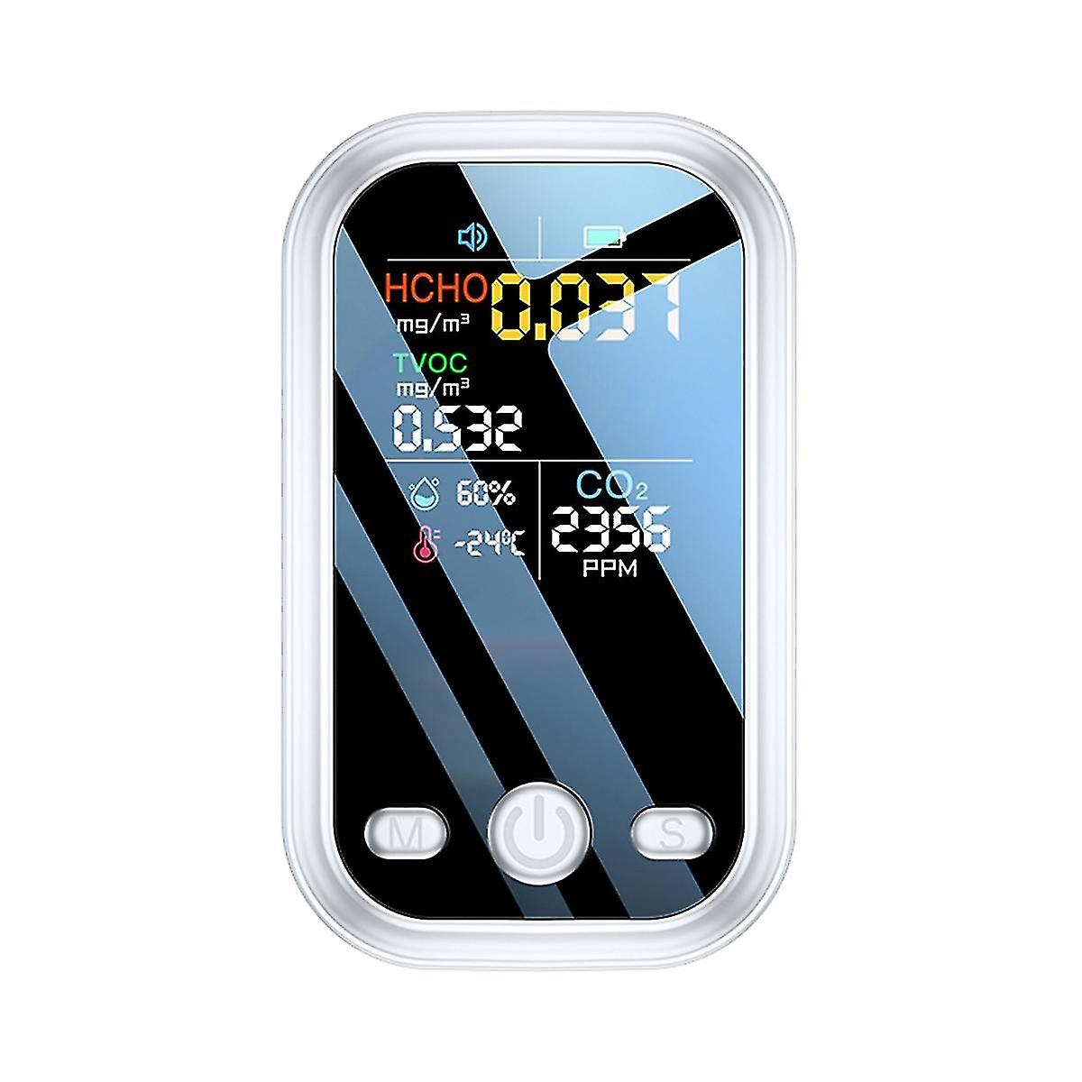 Functal 5 In 1 Co2 Meter Digital Temperature Humidity Er Co2 Sensor ...