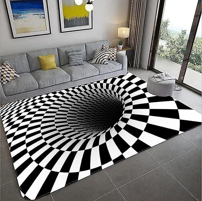 Large 3d Optical Illusion Rug Colorful Vortex Trippy Realistic Area ...