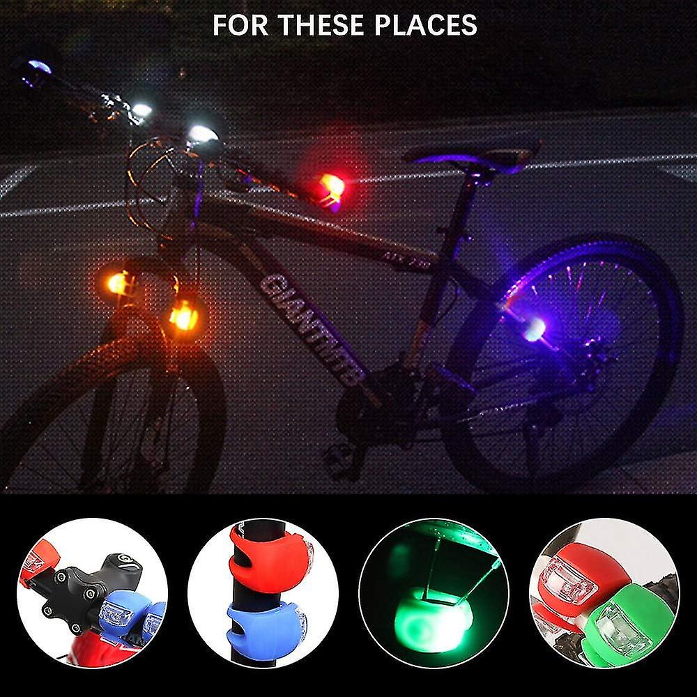16/24pcs Led Bike Light, Clip On Bicycle Lights, Front And Rear ...